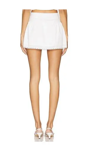 MORE TO COME Elaine Mini Skirt - White