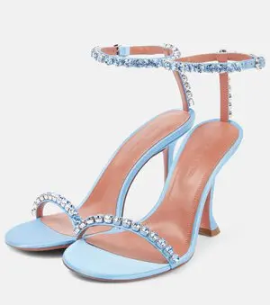 Amina Muaddi Gigi 95 Embellished Sandals