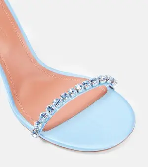 Amina Muaddi Gigi 95 Embellished Sandals