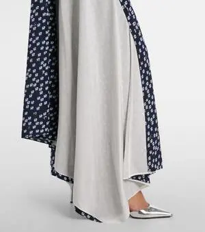 Proenza Schouler Devyn Floral Draped Maxi Dress