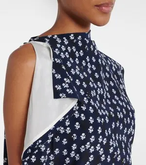 Proenza Schouler Devyn Floral Draped Maxi Dress