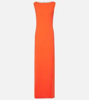 Max Mara Chain-detail Cady Gown - Red