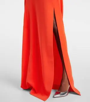 Max Mara Chain-detail Cady Gown - Red