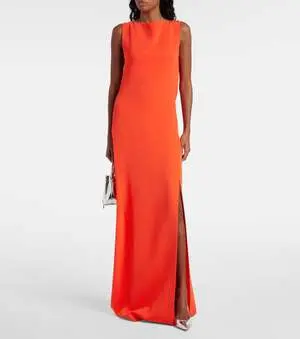 Max Mara Chain-detail Cady Gown - Red