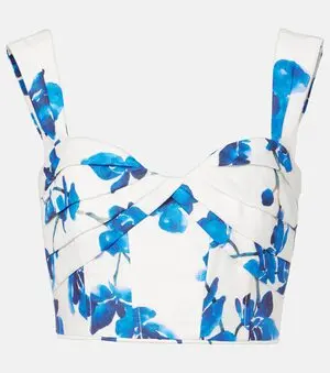 Rebecca Vallance Orchid Vines Print Top