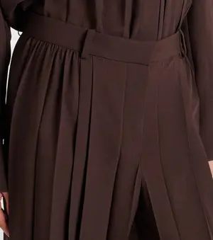 JOSEPH Tibre Pleated Wide-leg Trousers