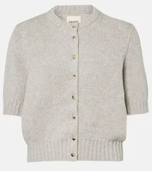 Khaite Nora Cashmere-blend Cardigan - Grey