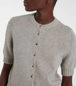 Khaite Nora Cashmere-blend Cardigan - Grey