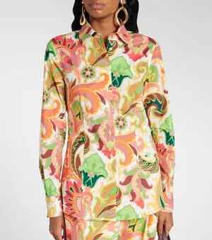 Etro Paisley Cotton-blend Poplin Shirt