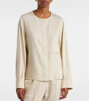 JOSEPH Vega Overshirt In Quail