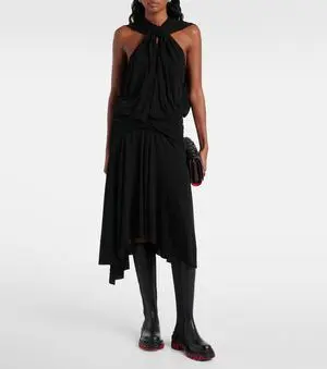 CHRISTIAN LOUBOUTIN Marchacroche Leather Knee-high Boots