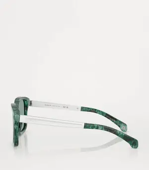 Moncler Acetate Square Frame Sunglasses - Brown