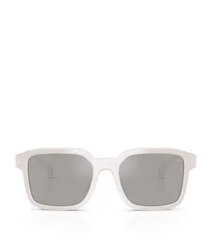 Moncler Acetate Square Frame Sunglasses - Grey