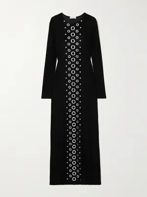 Rabanne Eyelet-embellished Maxi Dress