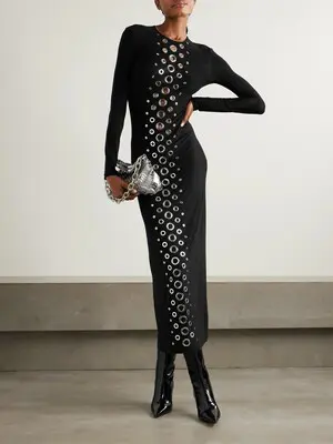 Rabanne Eyelet-embellished Maxi Dress