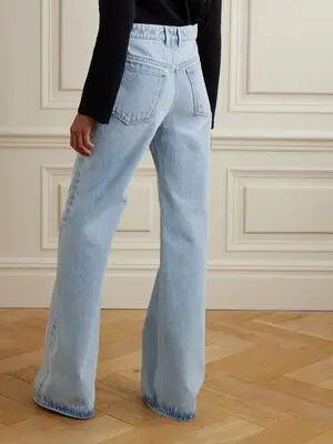 Rabanne Embellished High-rise Wide-leg Jeans