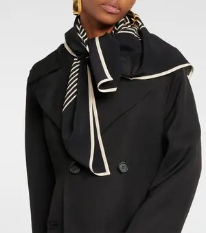 TOTEME Printed Silk Scarf - Black