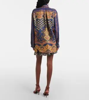 Valentino Garavani Voyage Imaginaire Vlogo Linen Blouse