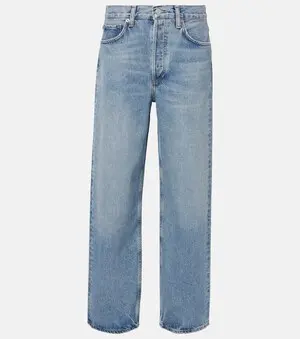 AGOLDE Henson Mid-rise Wide-leg Jeans