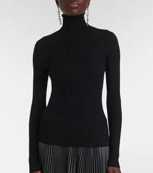 Dolce & Gabbana Wool-blend Ribbed Turtleneck Sweater