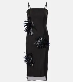 JACQUES WEI Embroidered Maxi Dress - Black