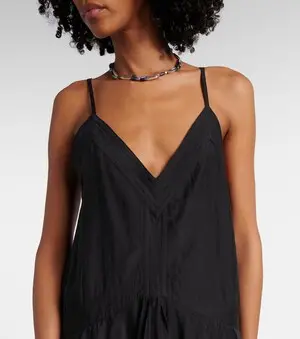 MARANT ETOILE Danielle Cotton-blend Mini Dress