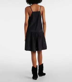 MARANT ETOILE Danielle Cotton-blend Mini Dress