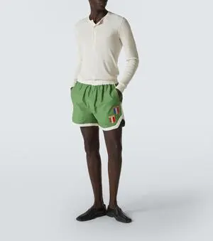 BODE Appliqué Cotton Shorts