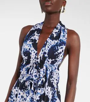 Dries Van Noten Halterneck Maxi Dress