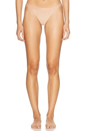 NEGATIVE UNDERWEAR Sieve Thong - Buff