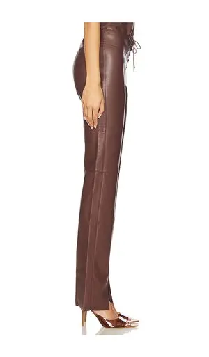 Miaou Element Faux Leather Trousers