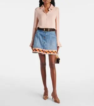 ROGER VIVIER Viv "canard" 55 Buckle-detail Suede Pumps - Brown