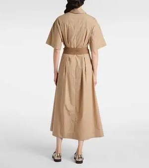 Brunello Cucinelli Belted Cotton Shirt Dress