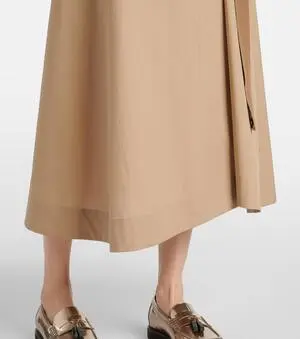 Brunello Cucinelli Belted Cotton Shirt Dress