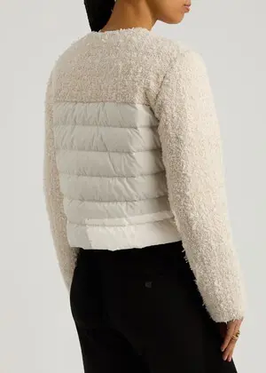 Moncler Dauphin Logo Tweed And Shell Jacket