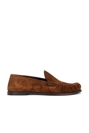 Saint Laurent Suede Loafers - Snuff