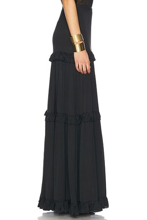 Saint Laurent Charmeuse Maxi Skirt