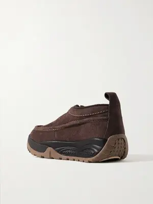 Nike Izy Rubber-trimmed Suede Zip-up Sneakers - Pink