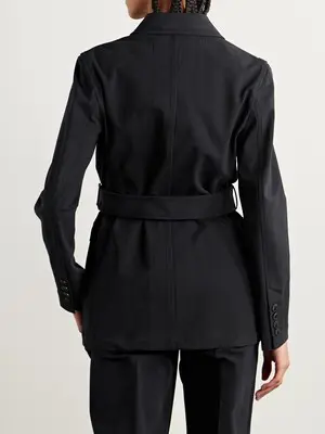 Veronica De Piante Amelia Belted Cotton-blend Jacket