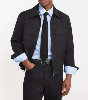 Sandro Silk Neck Tie - Black