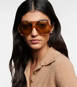 Chloé Aviator Sunglasses - Brown