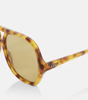 Chloé Aviator Sunglasses - Brown