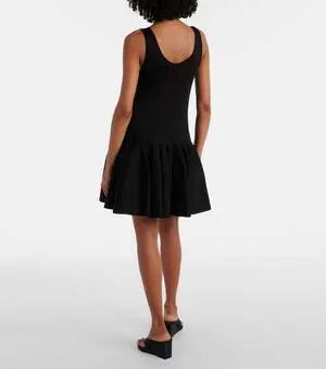 Alaïa Knitted Mini Dress - Black