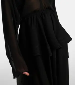 Alaïa Peplum Midi Dress