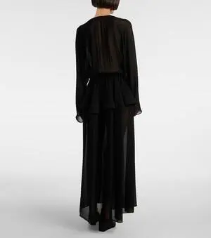 Alaïa Peplum Midi Dress