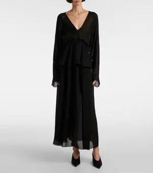 Alaïa Peplum Midi Dress