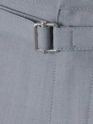 LEMAIRE Belted Wool Woven Straight-leg Pants