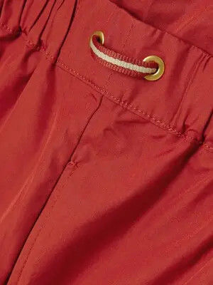 Max Mara Haway Cotton-poplin Shorts - Red