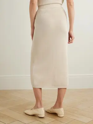 JOSEPH Two-tone Cotton Midi Skirt