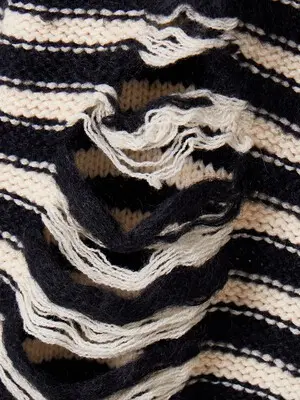 Acne Studios Distressed Striped Wool-blend Sweater